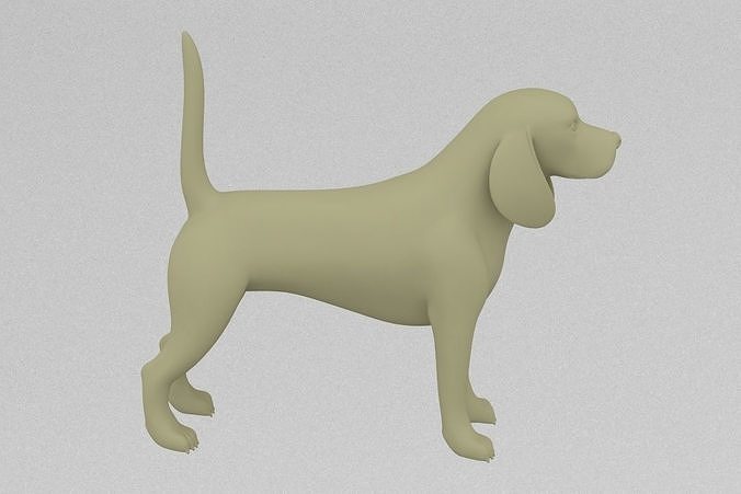 Dog Beagle 3D model 3D printable | CGTrader