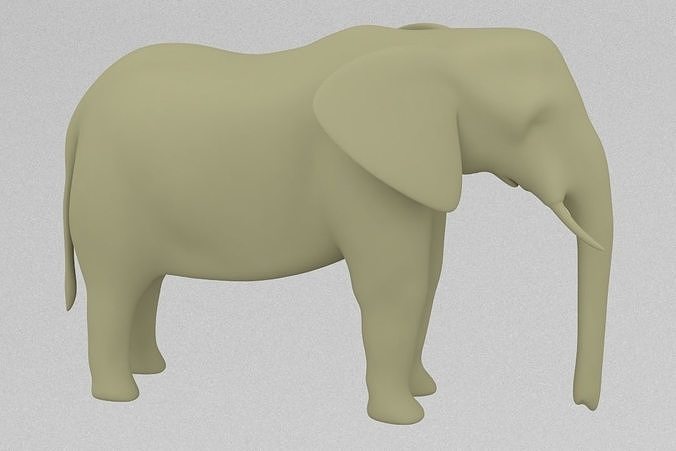 Elephant 3D model 3D printable | CGTrader