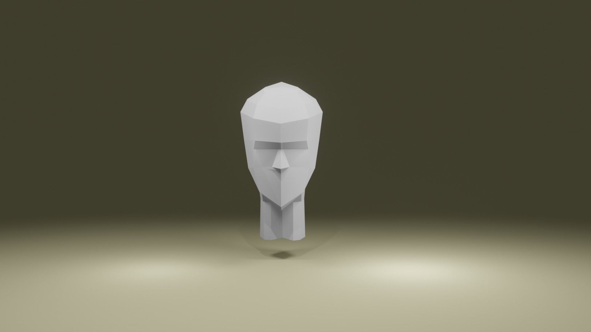 Low-Poly Head free 3D model | CGTrader