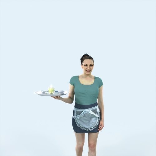 3D model Dream 14I Working Walking Waitress VR / AR / low-poly | CGTrader