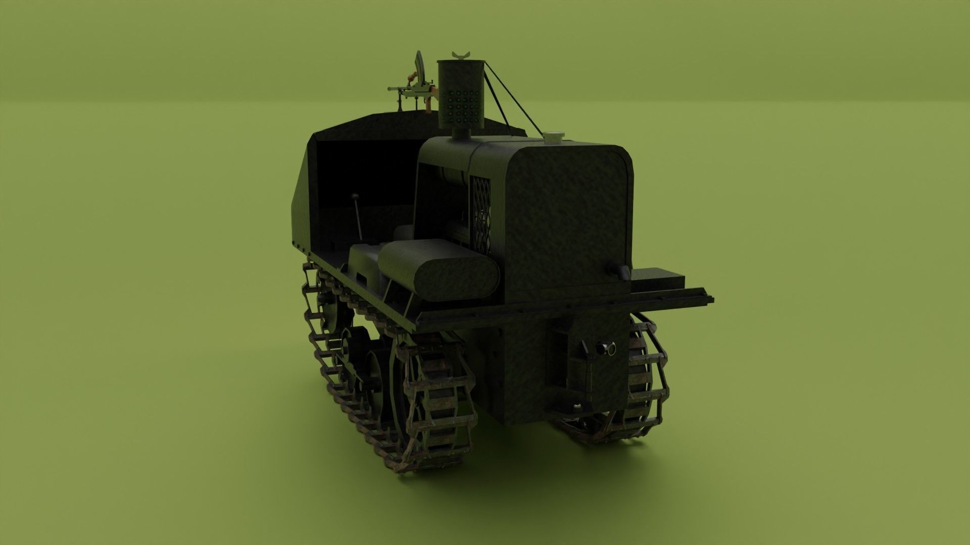 3D model Vickers Carden Lloyd Utility Tractor VR / AR / low-poly | CGTrader