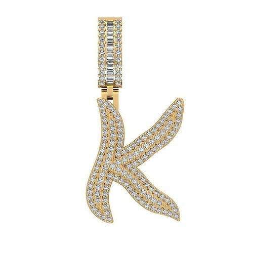 HIP HOP K PENDANT 3D model 3D printable | CGTrader
