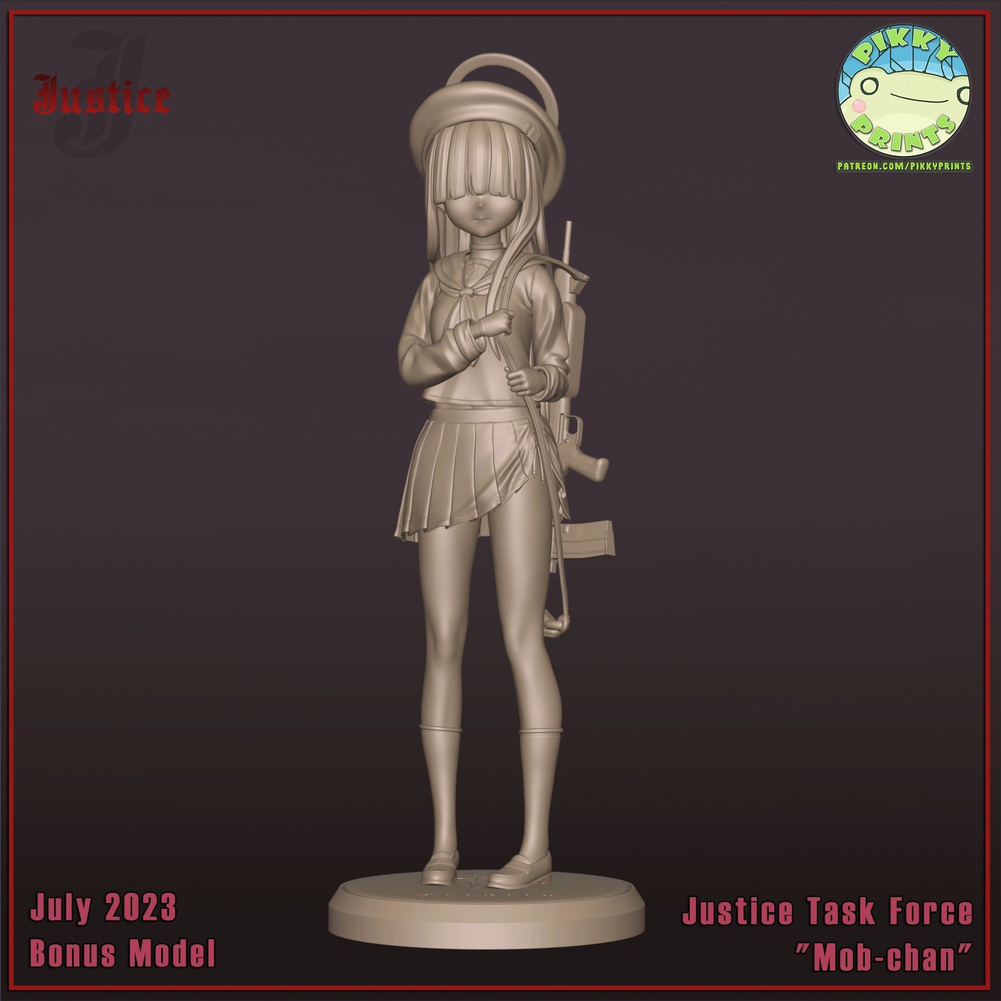 Mob-chan - Blue Archive 3D model 3D printable | CGTrader