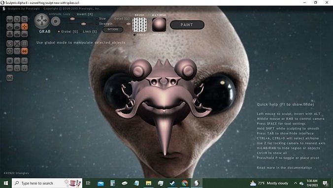 Cursed Green Frog Face But more like a dragon 3D model | CGTrader