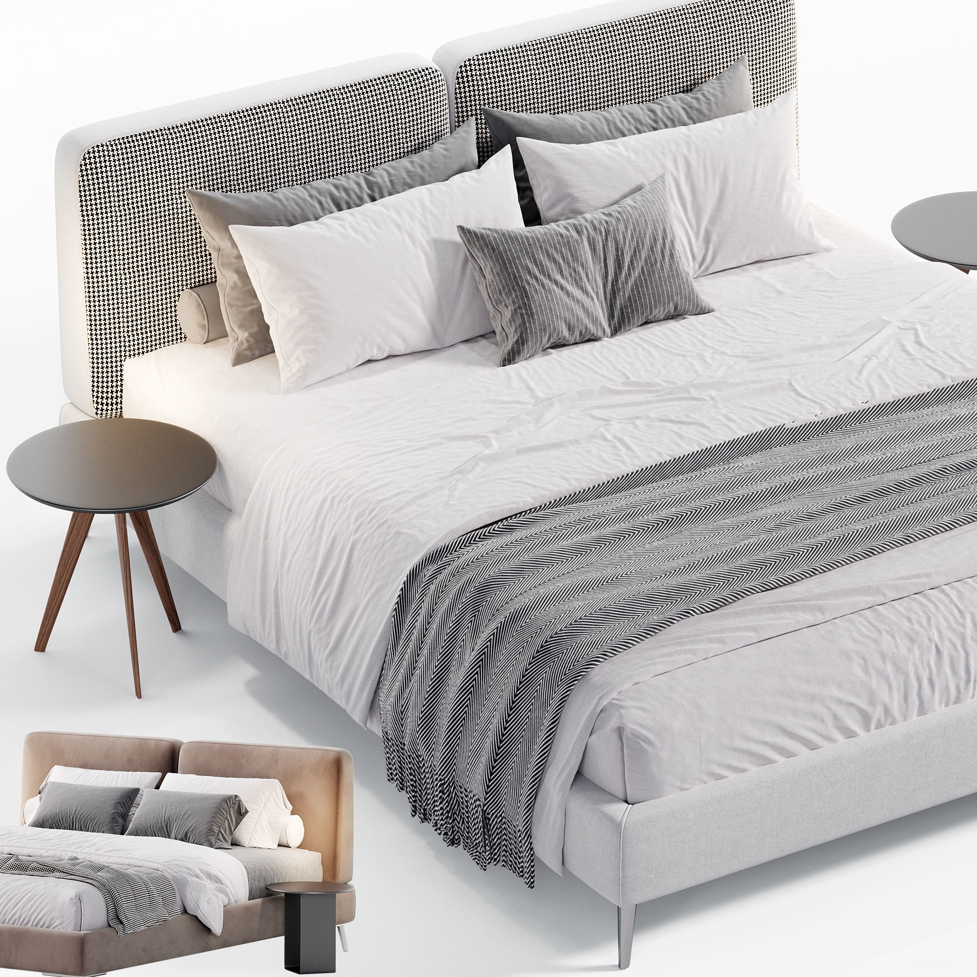 Crone bed by Como Casa 3D model | CGTrader