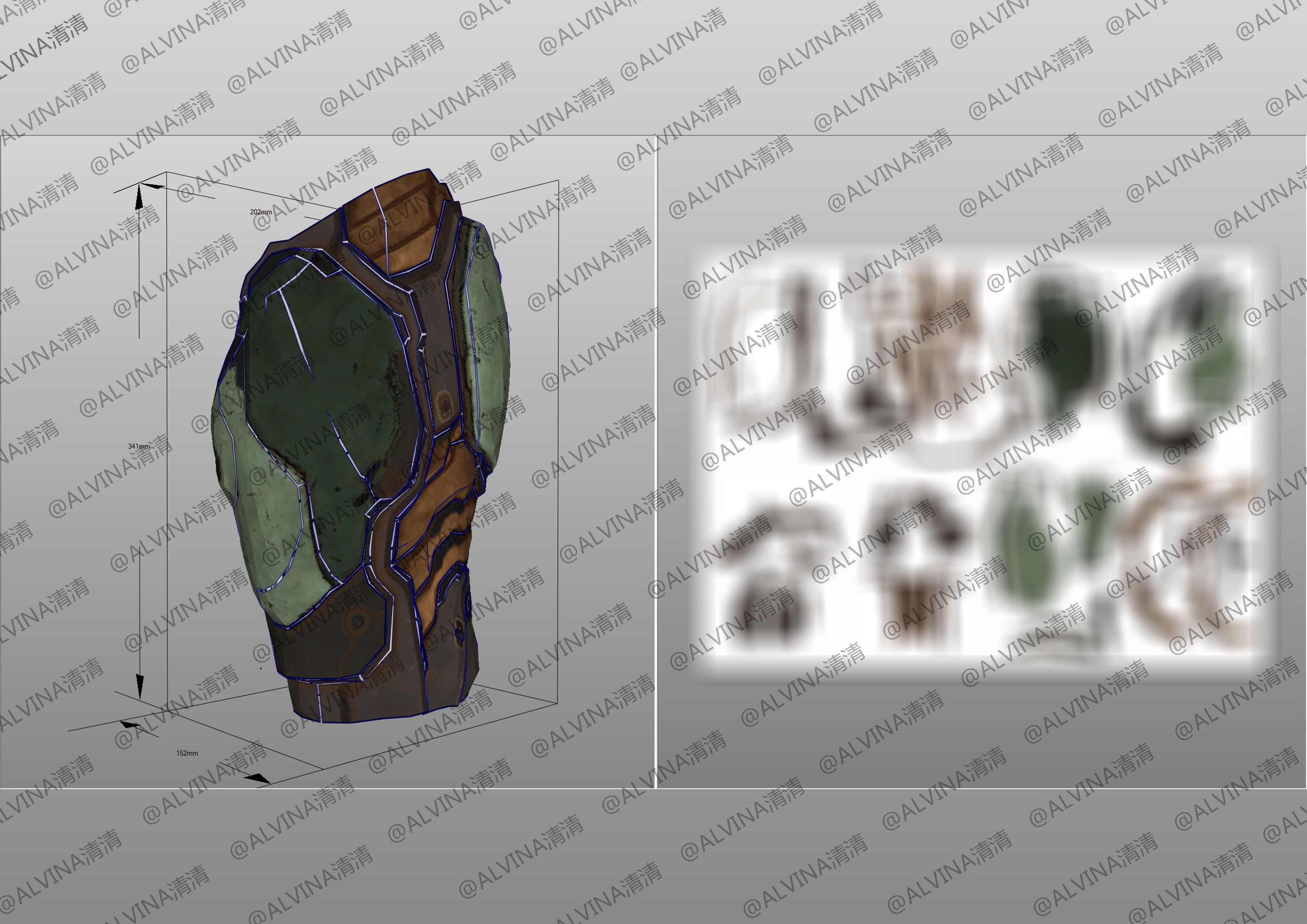 3D model Doom Cosplay Pepakura Foam Template VR / AR / low-poly | CGTrader