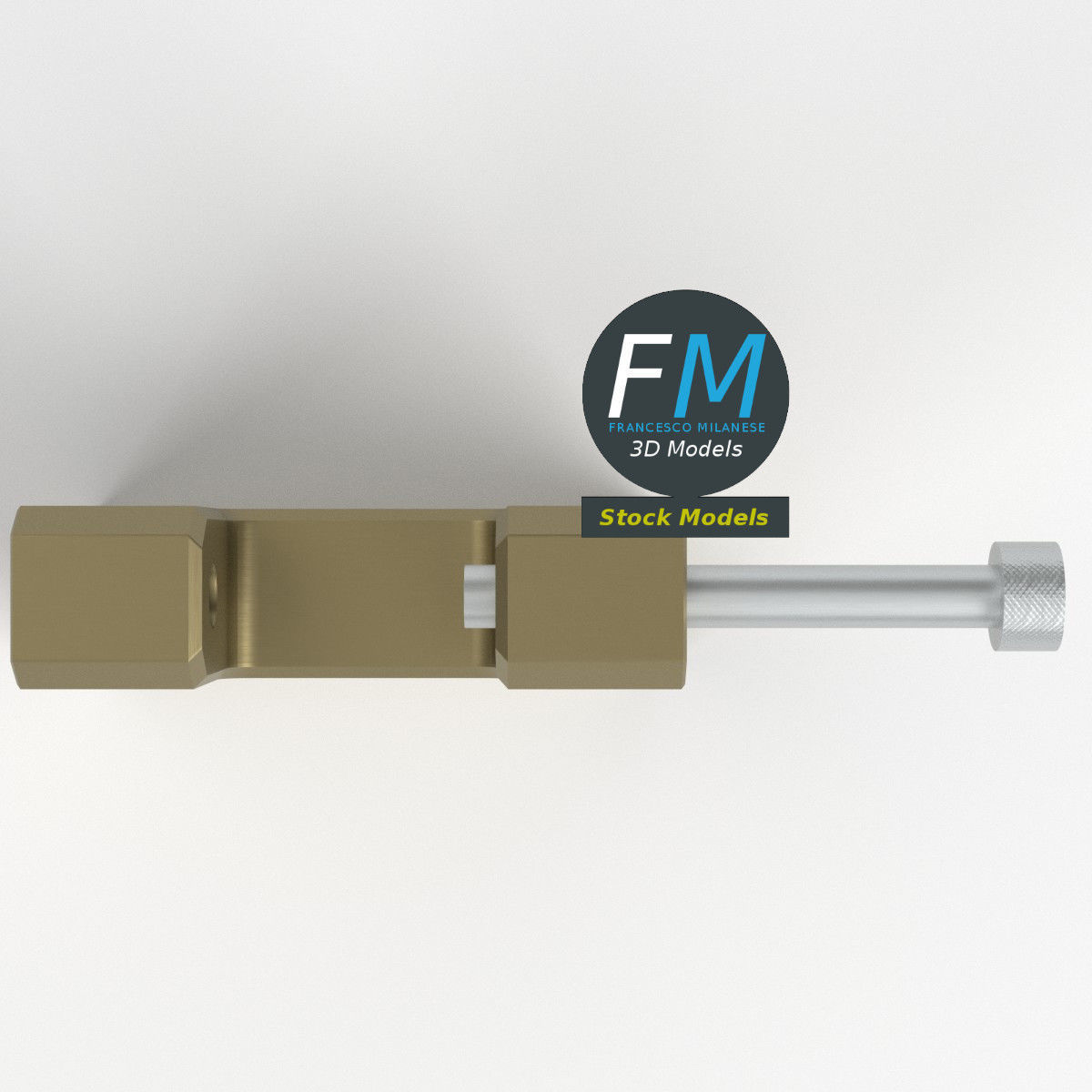 Rectangular padlock 3D model | CGTrader