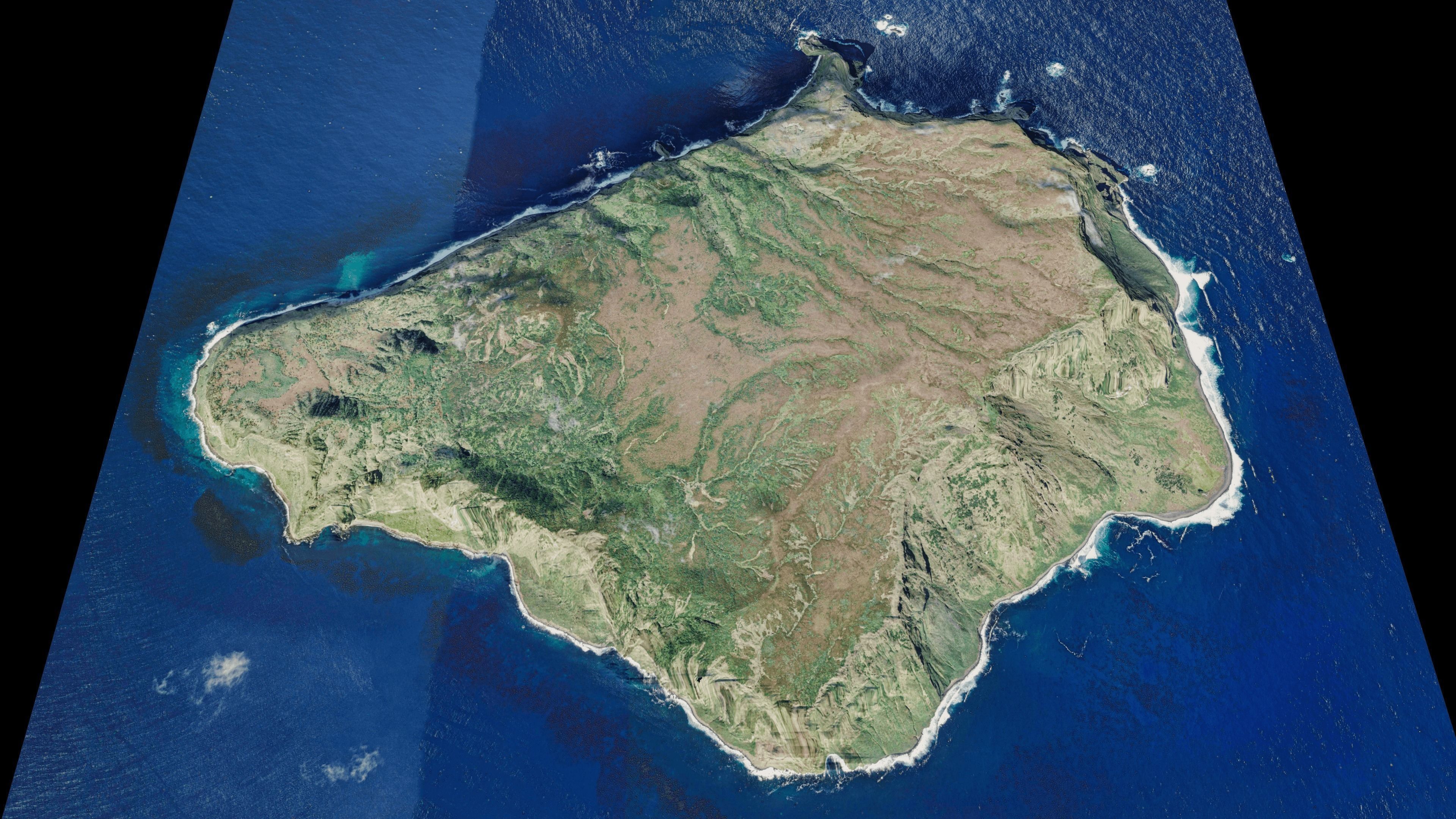 3D model Inaccessible Island 3d Model Terrain VR / AR / low-poly | CGTrader