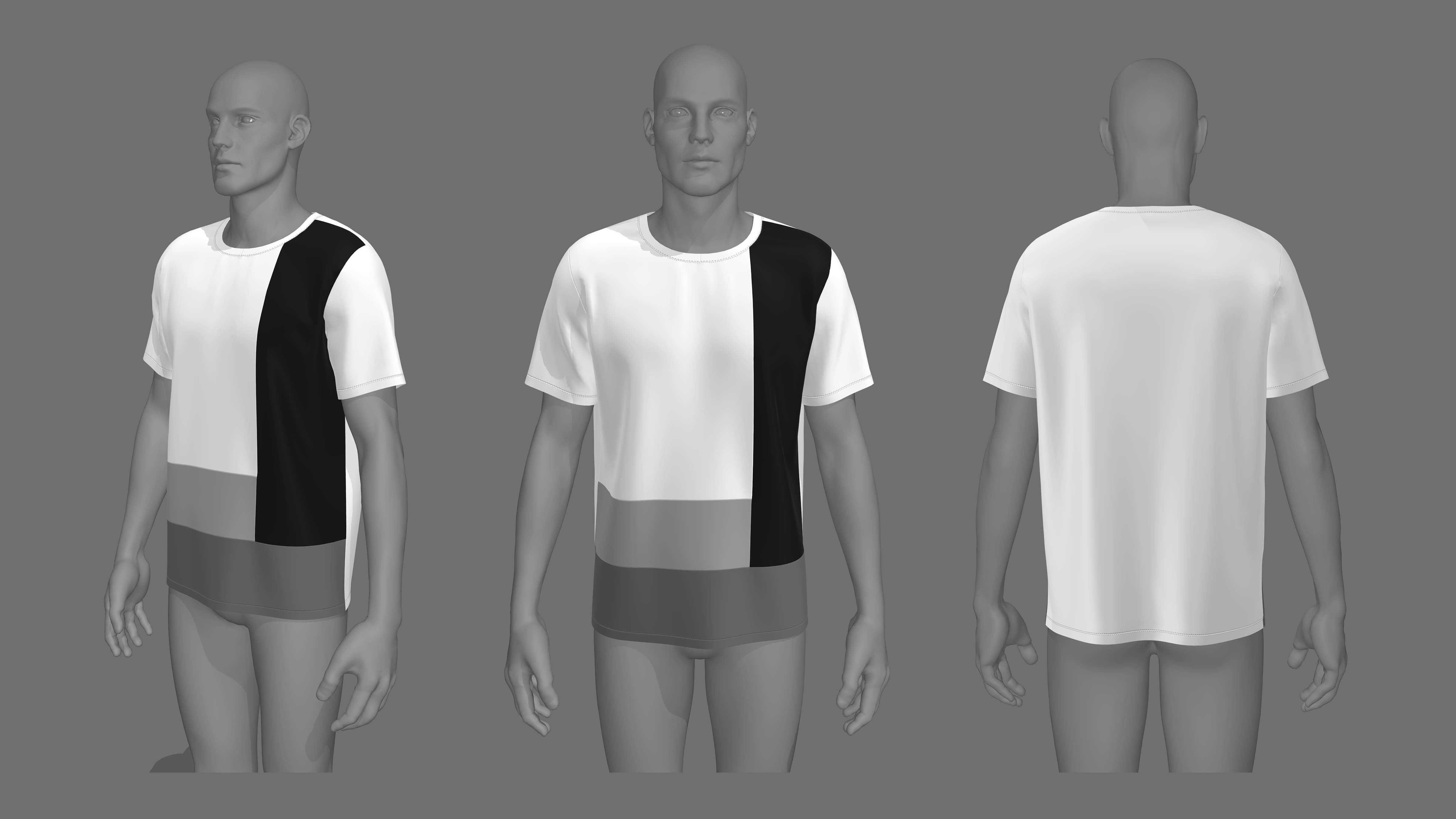 30 t-shirt models 3D model | CGTrader