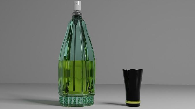Perfume bottel model glass bottel 3D model | CGTrader