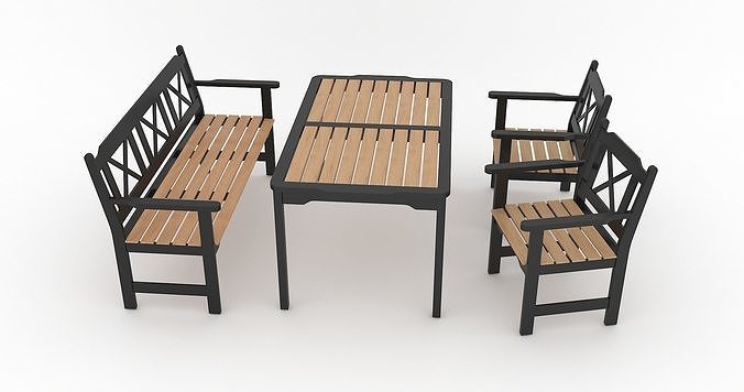 Collection - Outdoor Garden Furniture Set | CGTrader