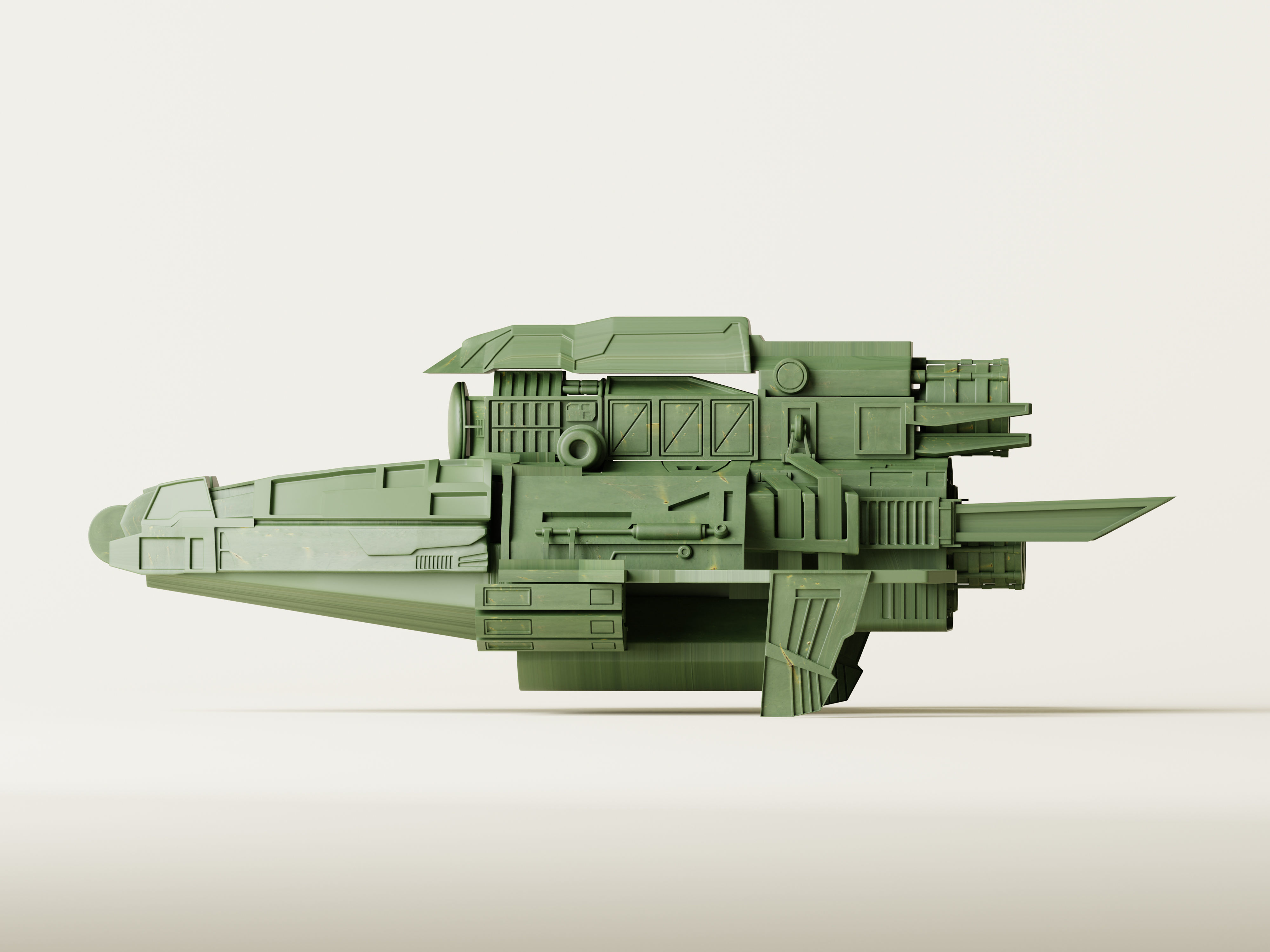3D model Sci-Fi Spaceship VR / AR / low-poly | CGTrader
