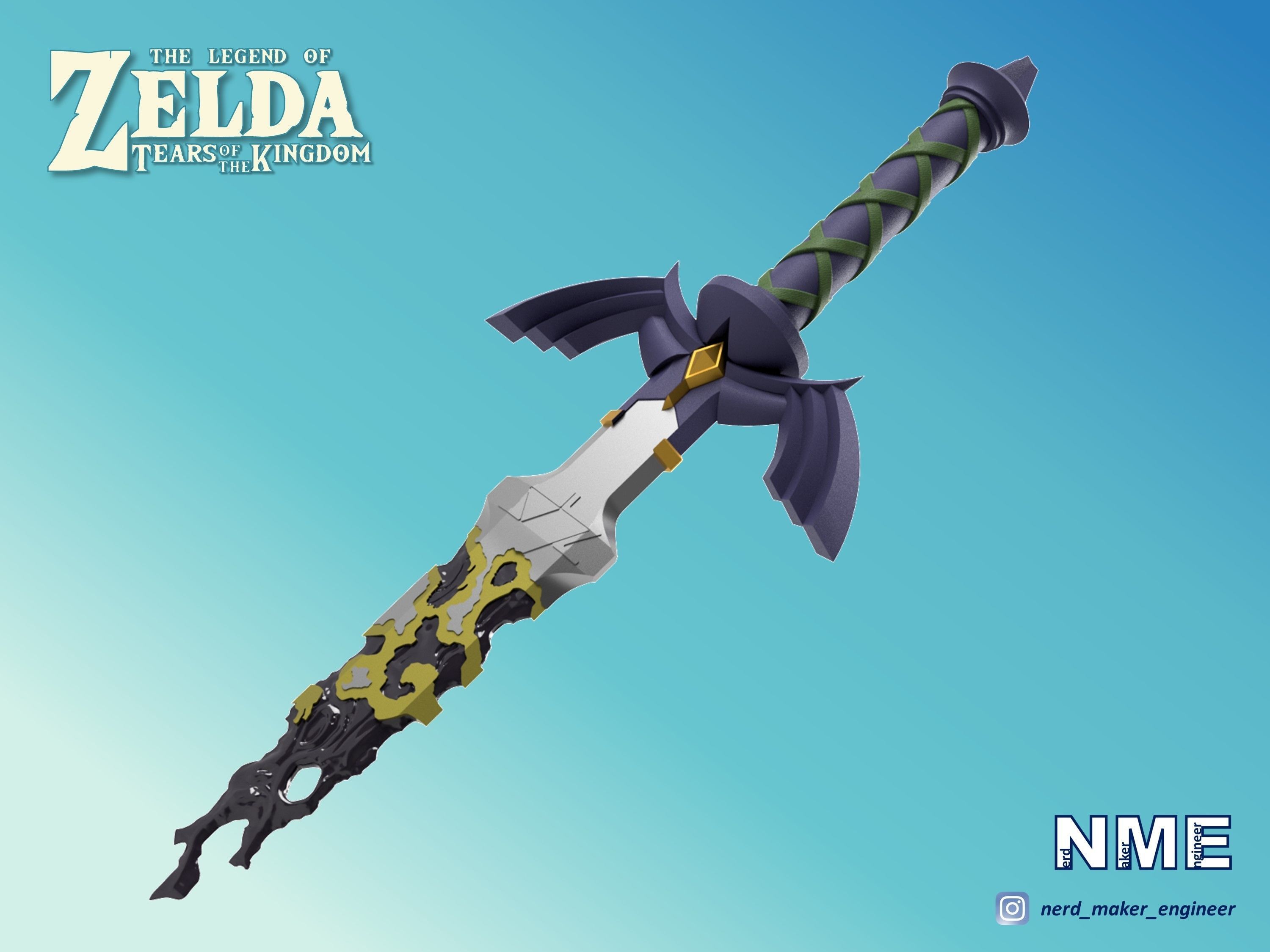 Master Sword - Zelda Tears of the Kingdom - Decayed and Fused - 3D model 3D printable | CGTrader