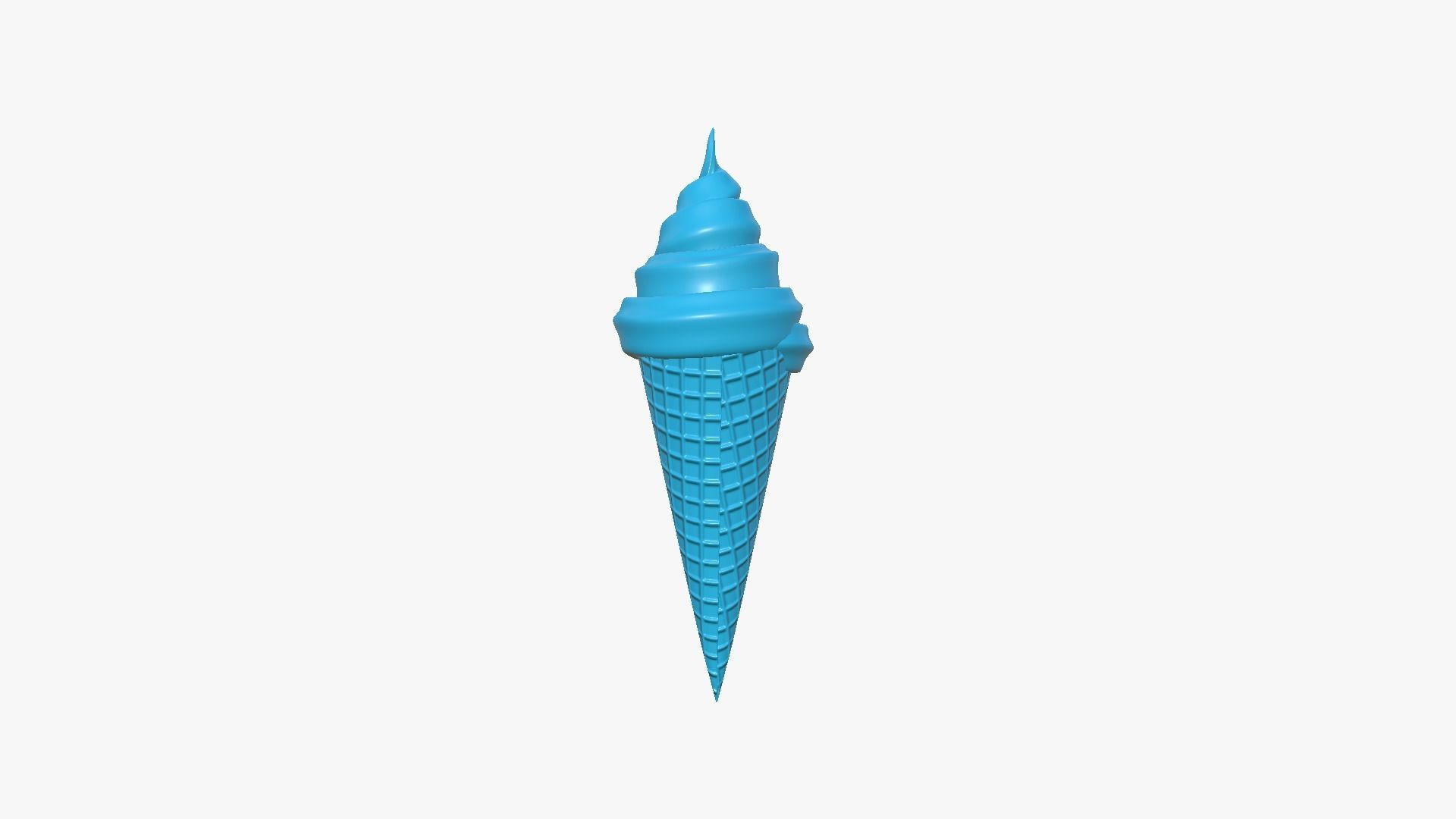 3D model Ice Cream A05 - Blank Mock Up Basic Template VR / AR / low ...