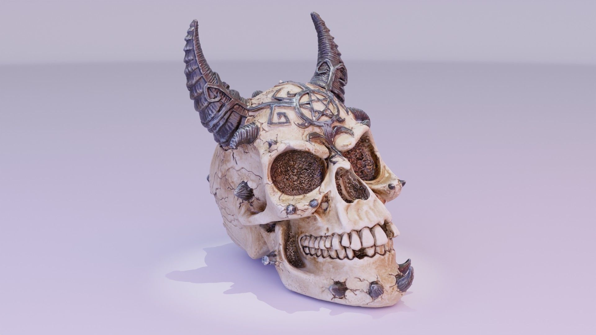Skull of Satan high-poly 3D model | CGTrader