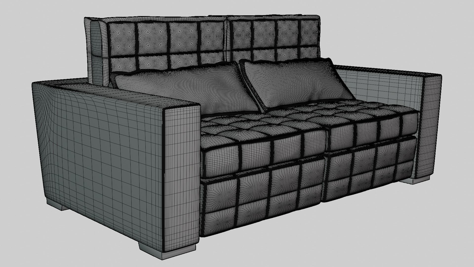 retractable sofa with animation closing 3D model animated | CGTrader
