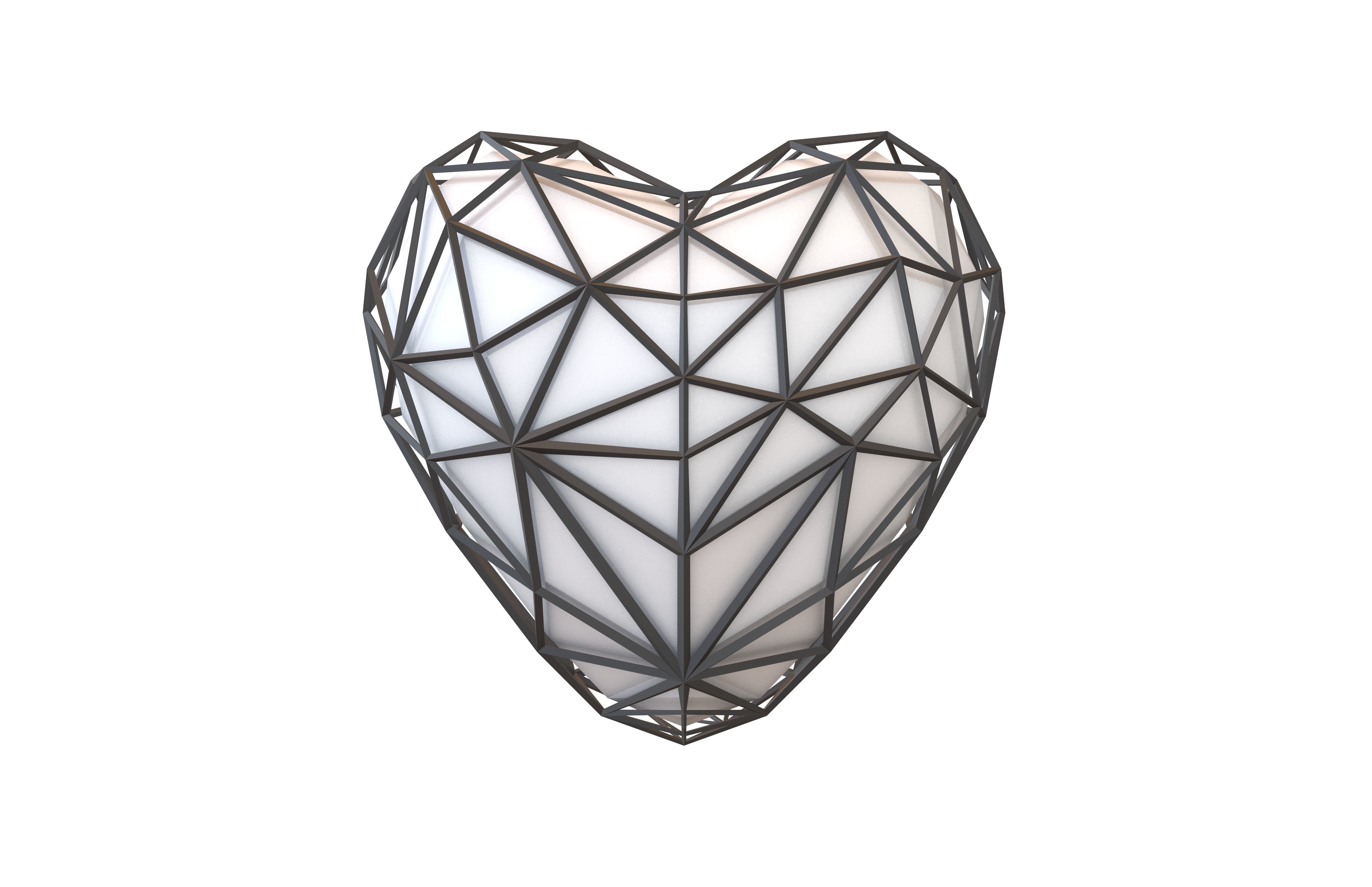 3D model Stylish Heart V4 014 VR / AR / low-poly | CGTrader