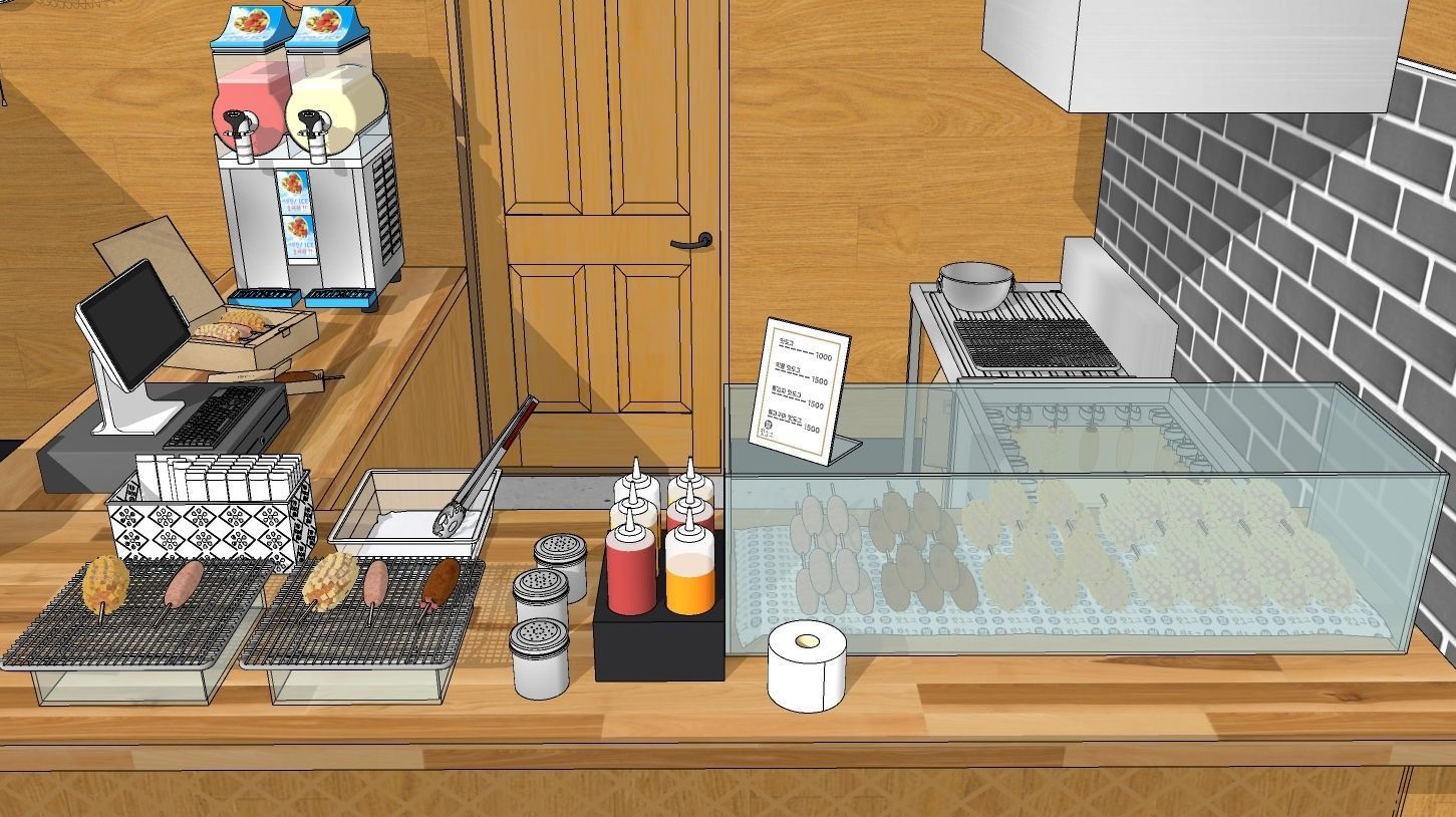 Hot Dog Stand 3D model | CGTrader