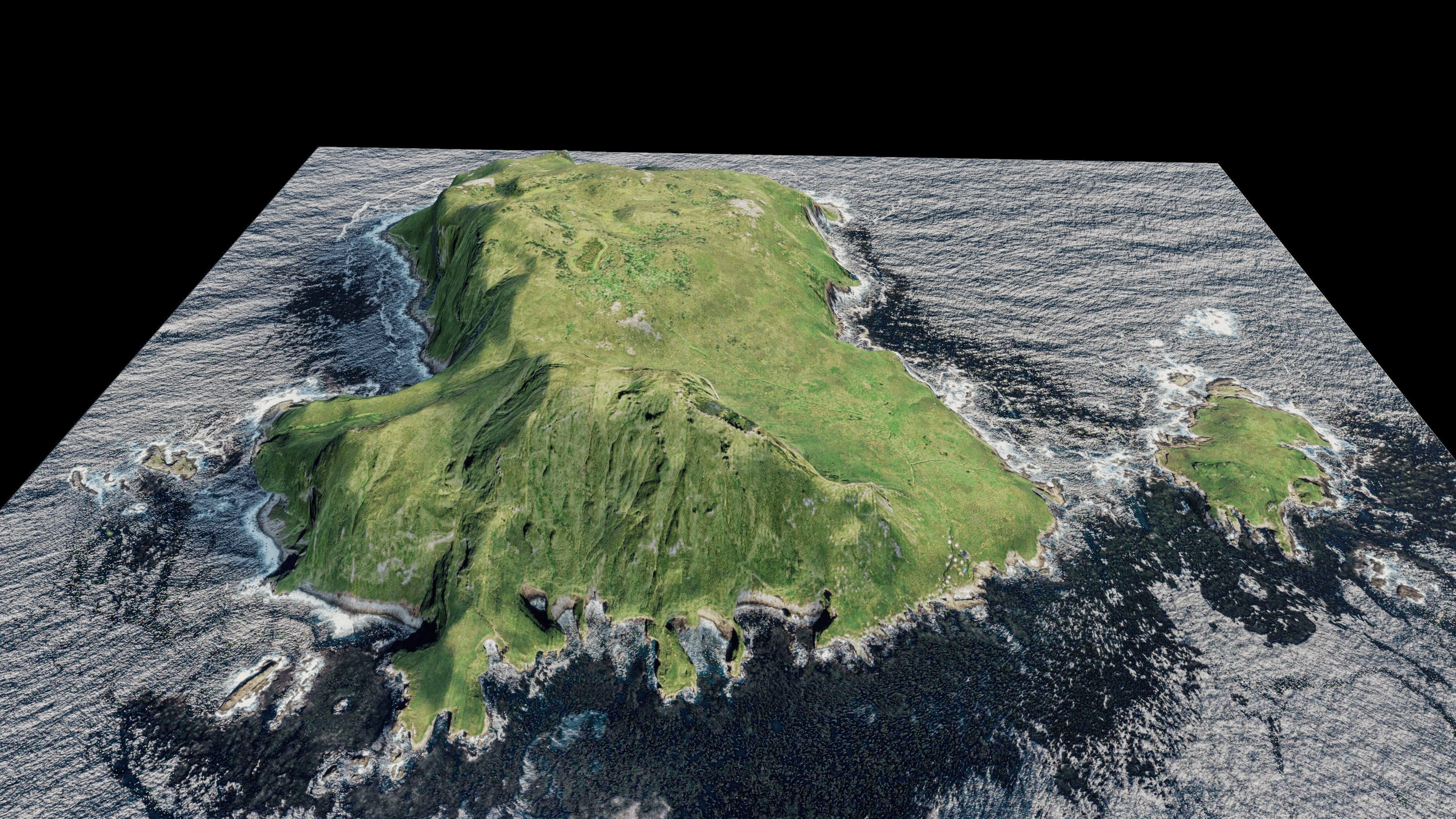 Nightingale Island 3d Model Terrain 3D model | CGTrader