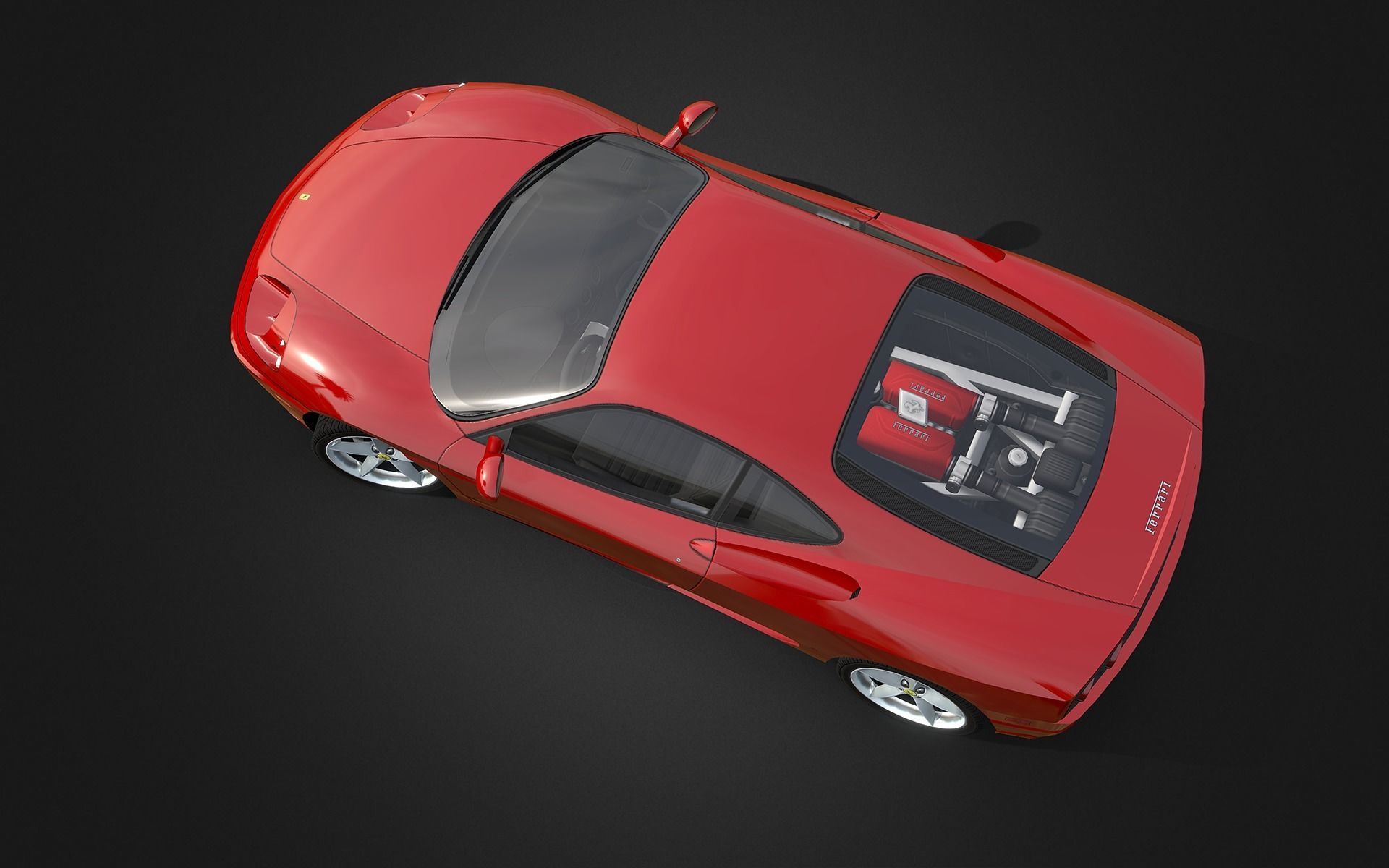 3D model Ferrari 360 Modena VR / AR / low-poly | CGTrader