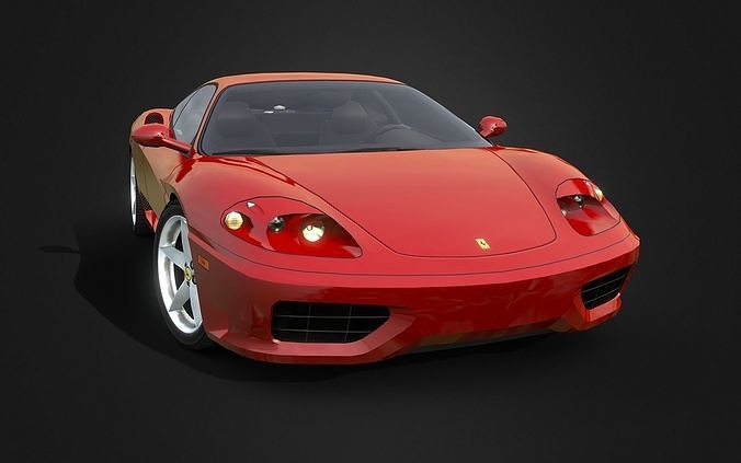 3D model Ferrari 360 Modena VR / AR / low-poly | CGTrader