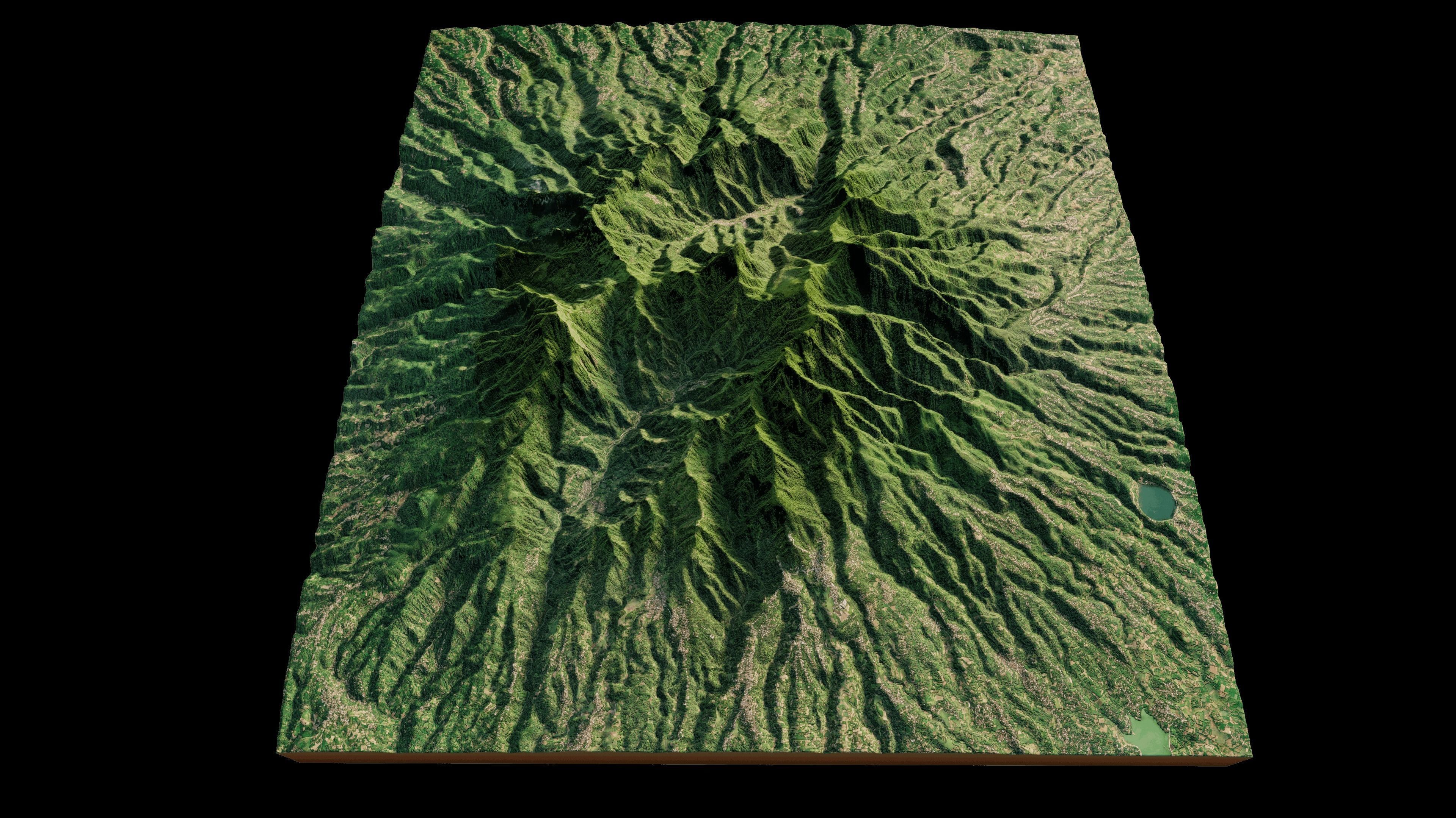 Mount muria 3d model terrain 3D model | CGTrader