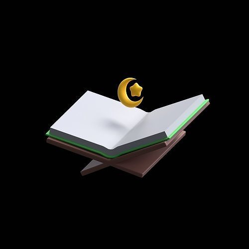 3D model islamic quran VR / AR / low-poly | CGTrader