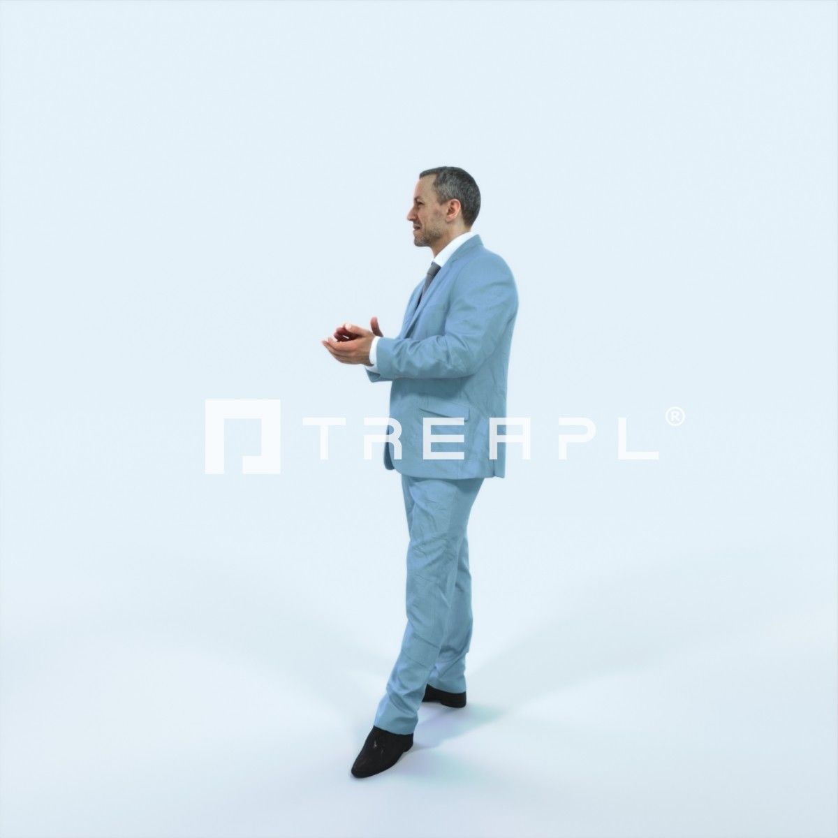 3D model Fortitude 17H Clapping Elegant Business Man VR / AR / low-poly ...