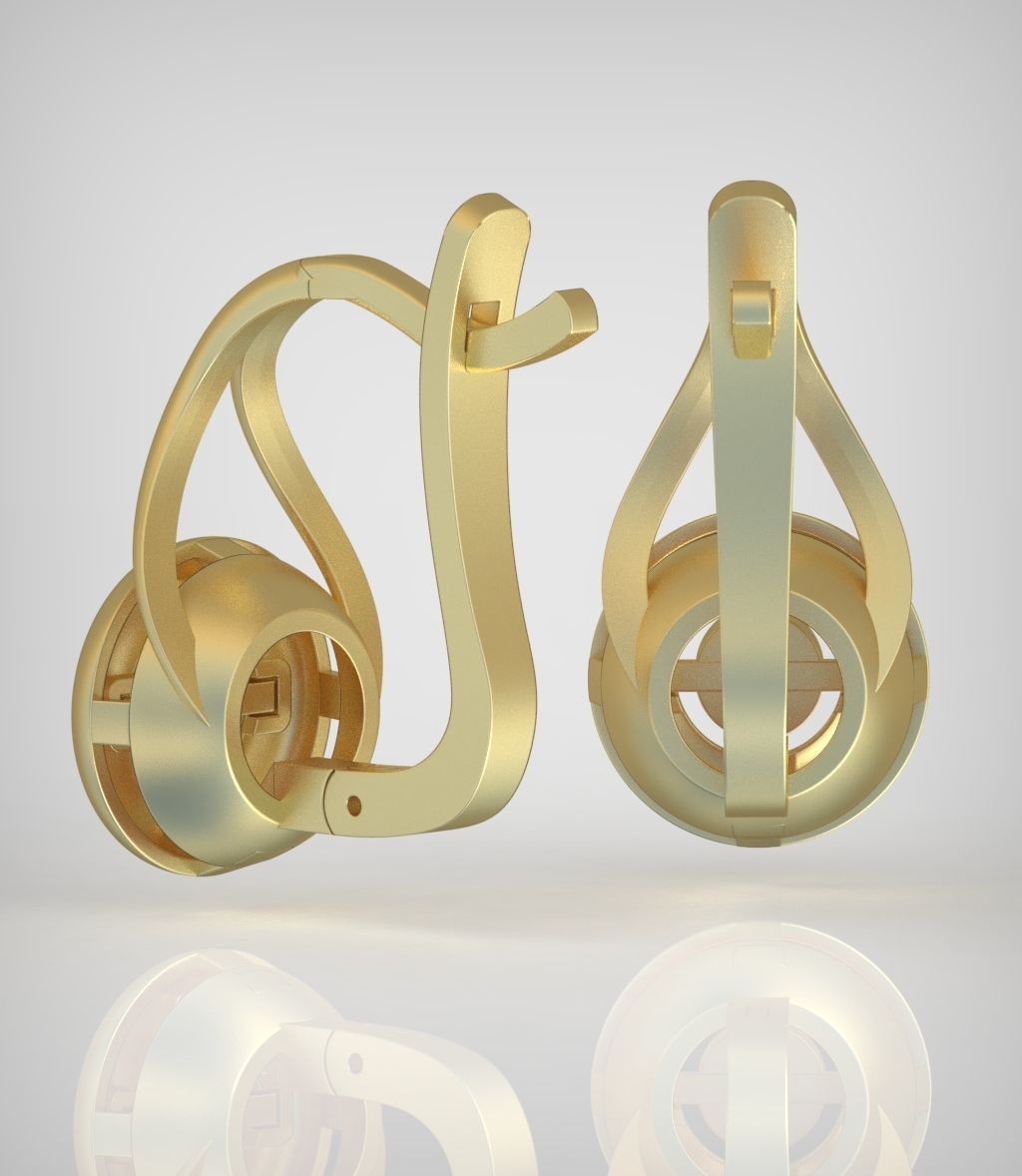 Earring model 0262 3D printable model 3D model 3D printable | CGTrader