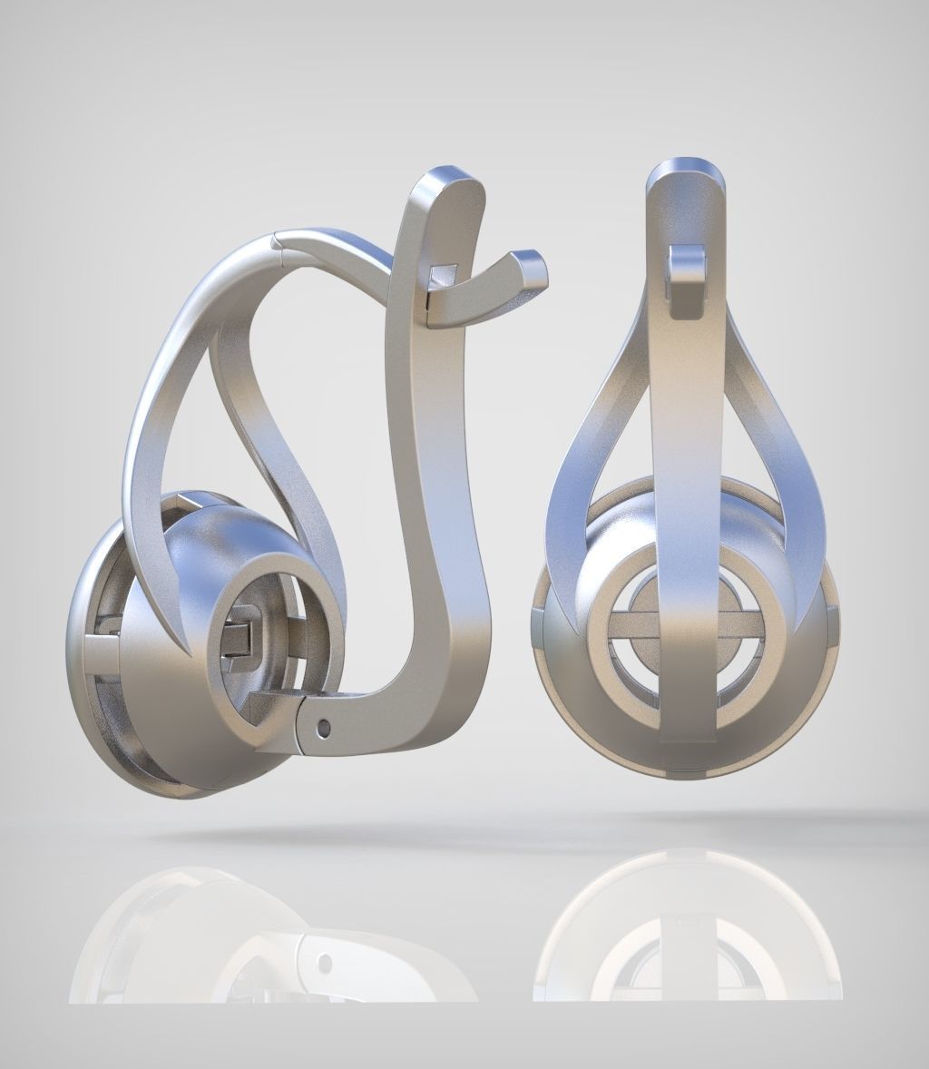 Earring model 0262 3D printable model 3D model 3D printable | CGTrader