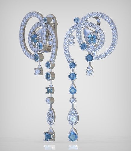 Earring model 0263 3D printable model14 3D model 3D printable | CGTrader