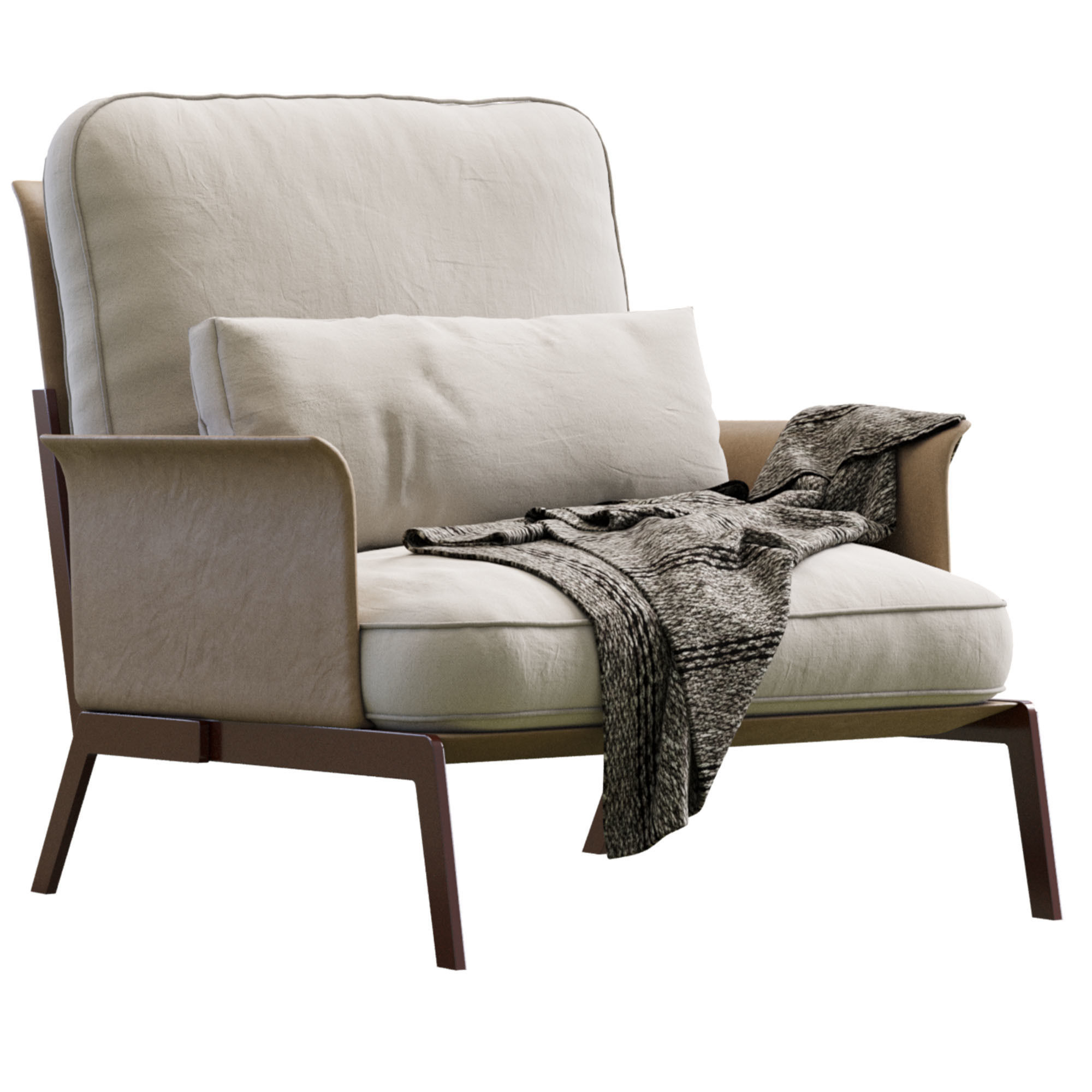 Happy Armchair By Flexfom 3D model | CGTrader