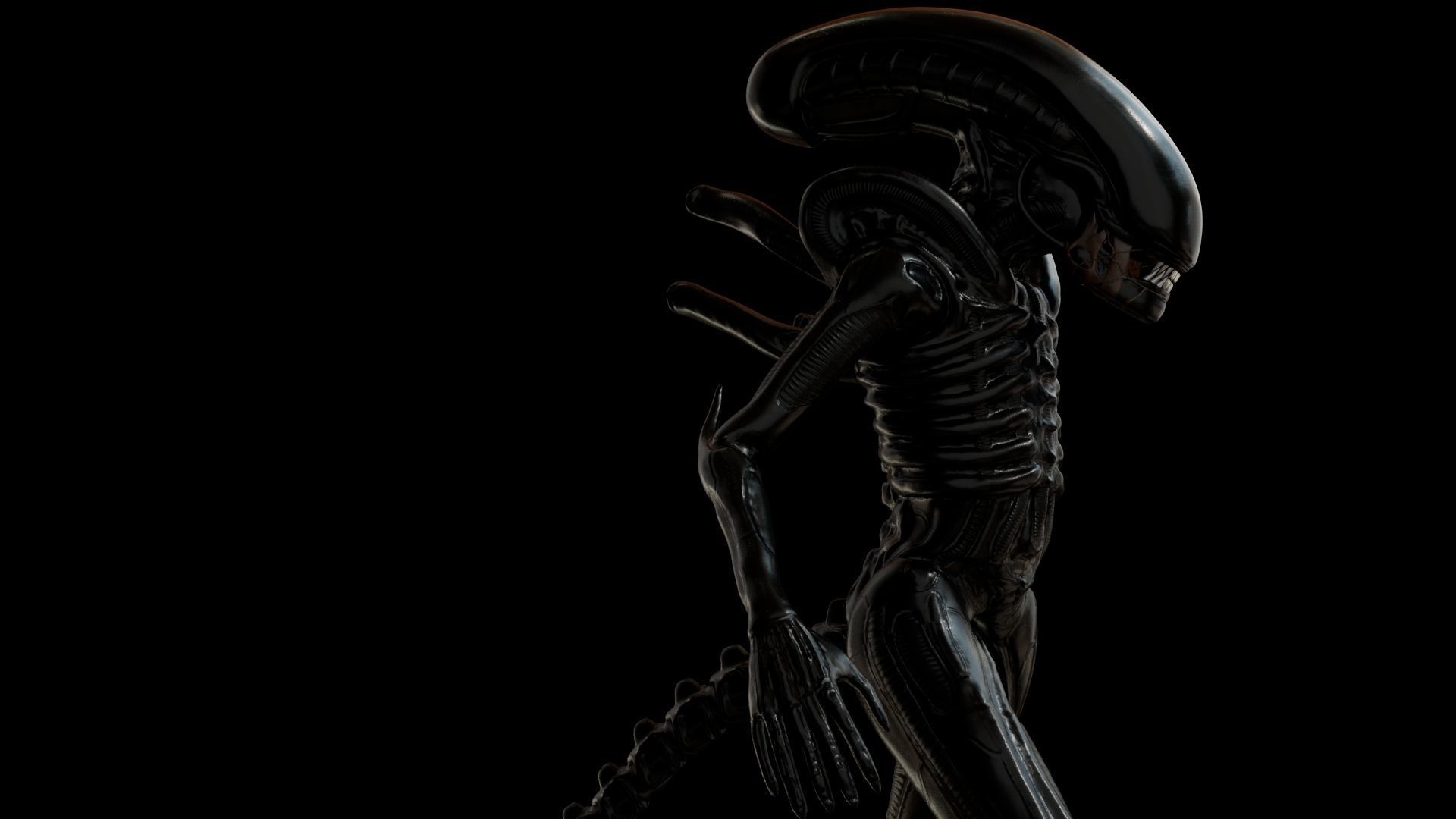 Xenomorph T-pose Unrigged 3D model | CGTrader