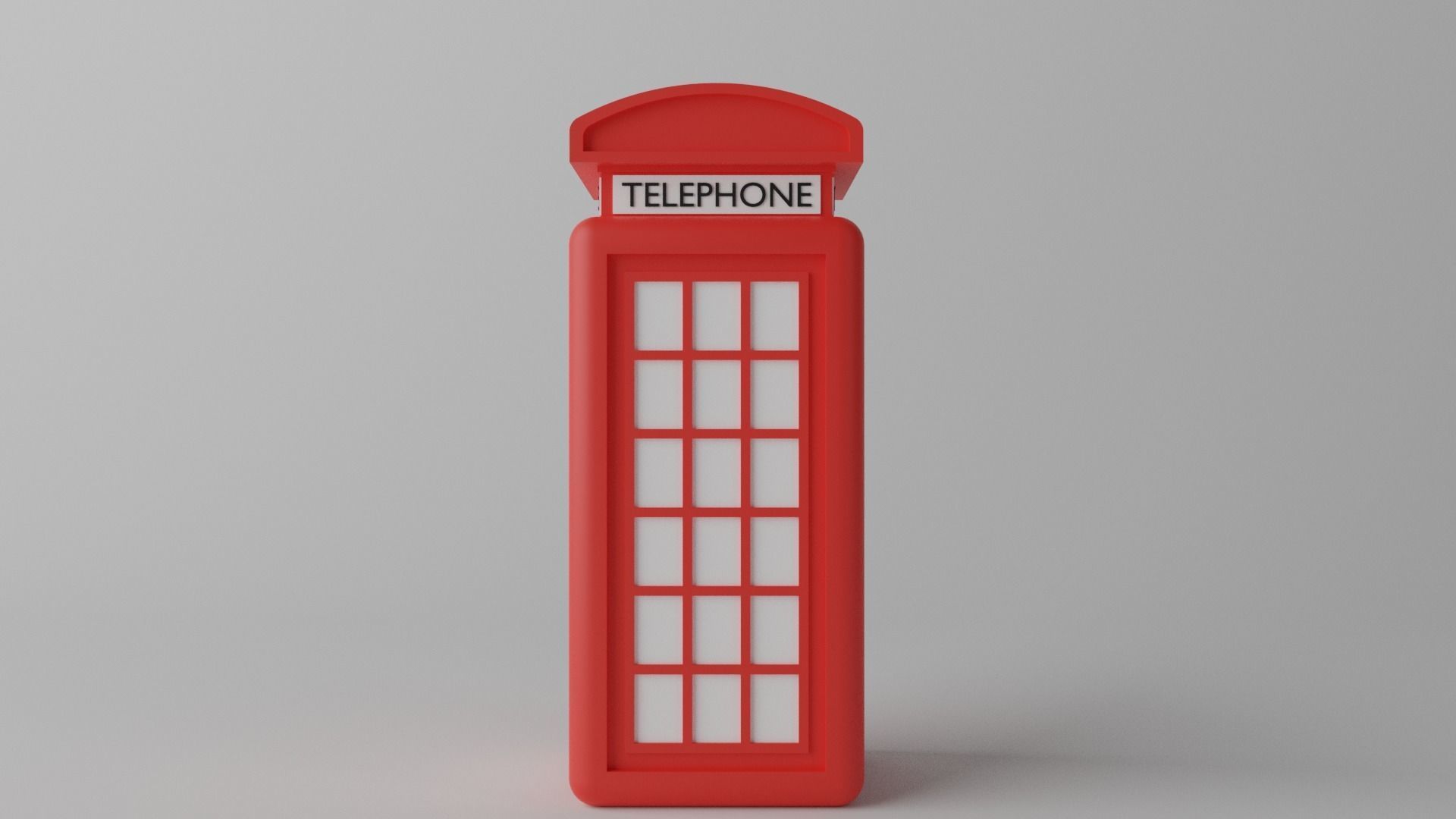 British Red Telephone Box 3D model | CGTrader