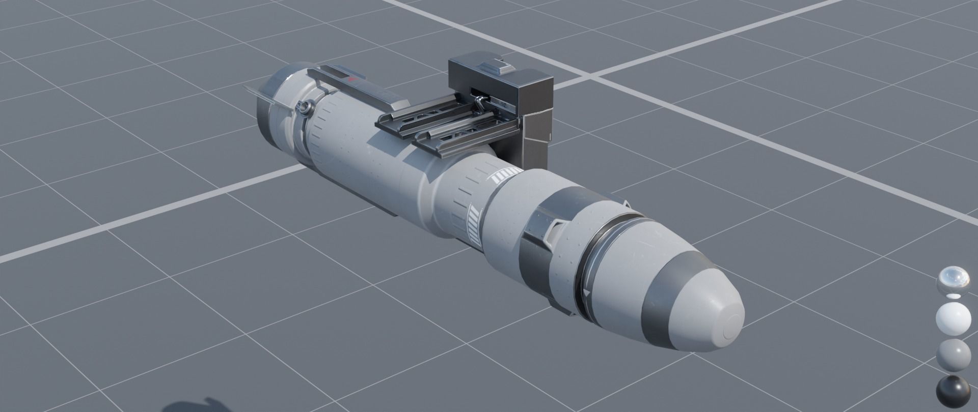 Missiles and pylons kitbash minipack 3D model | CGTrader