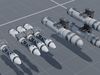 Missiles and pylons kitbash minipack 3D model | CGTrader