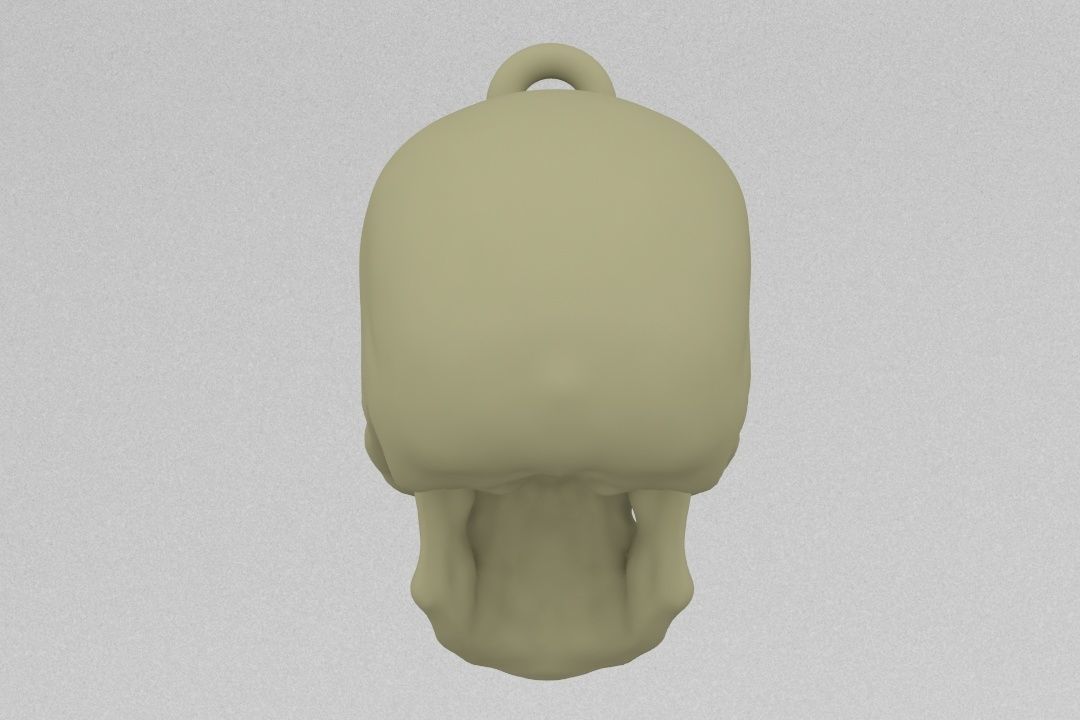 Skull keychain 3D model 3D printable | CGTrader