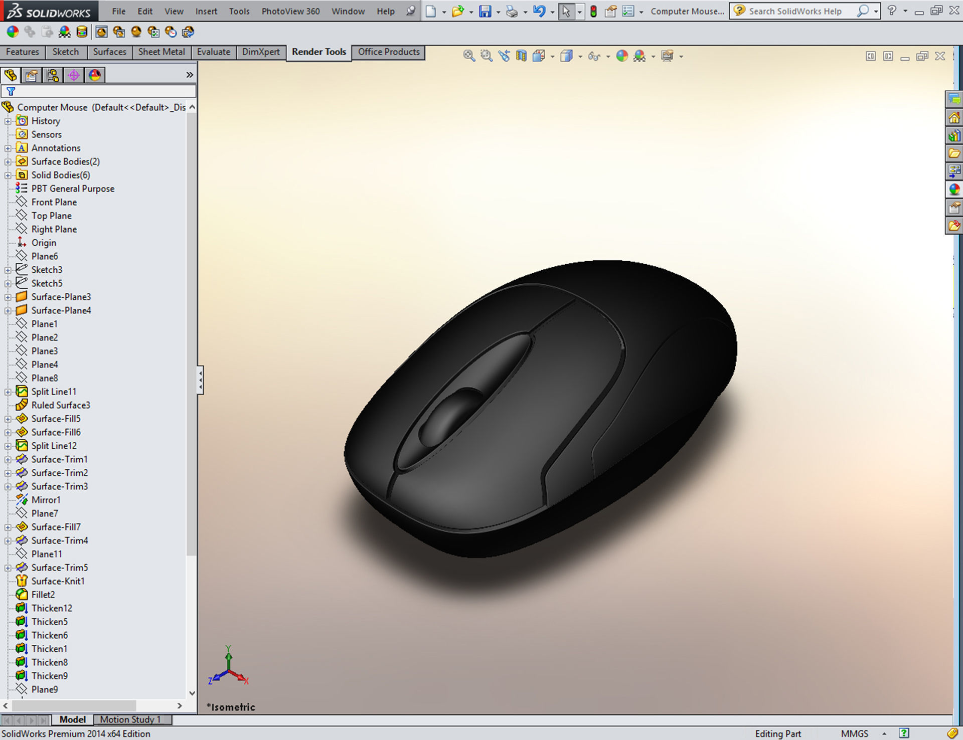 Computer mouse 3D model | CGTrader