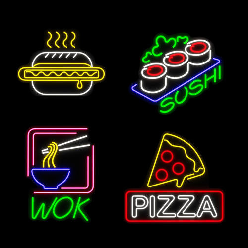 3D model Neon sign Pizza VR / AR / low-poly | CGTrader