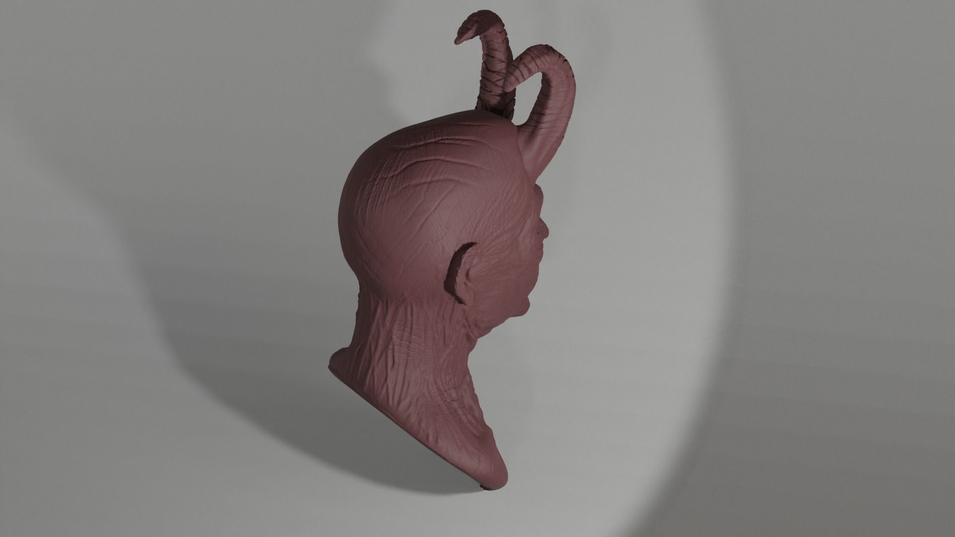Tired devil bust 3D model 3D printable | CGTrader
