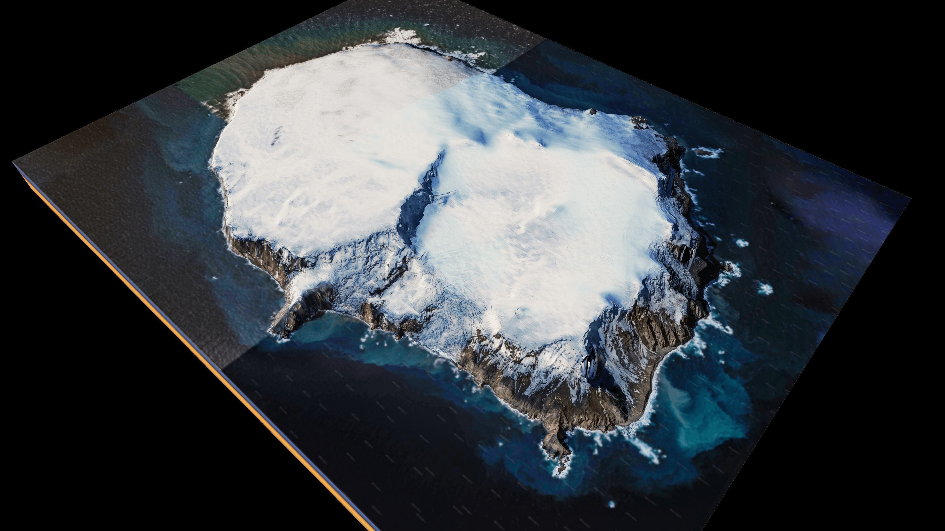 Bouvet Island 3d Model Terrain 3D model | CGTrader