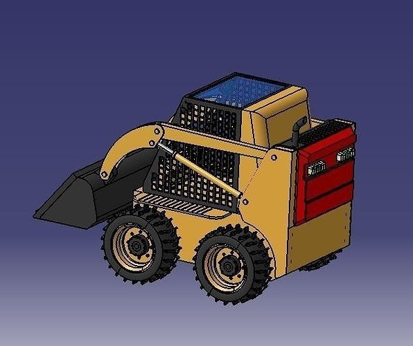 Skid-Steer Loaders 3D model 3D printable animated | CGTrader