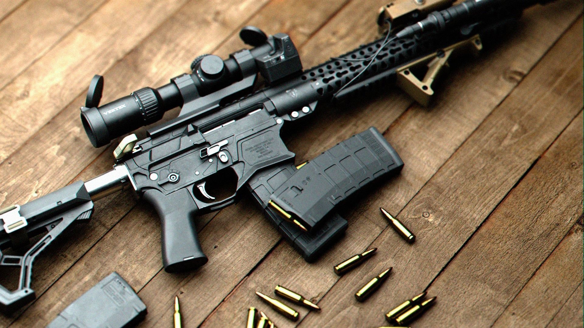 3D model Custom Modular Assault Rifle AR-15 VR / AR / low-poly | CGTrader