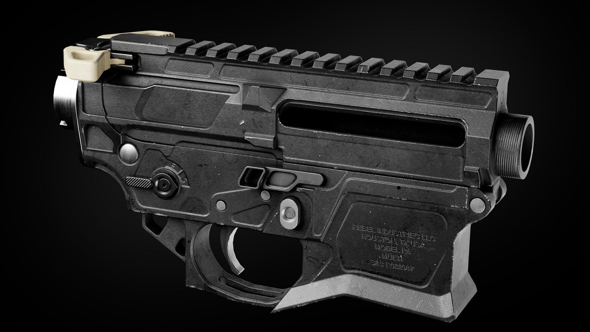 3D model Custom Modular Assault Rifle AR-15 VR / AR / low-poly | CGTrader