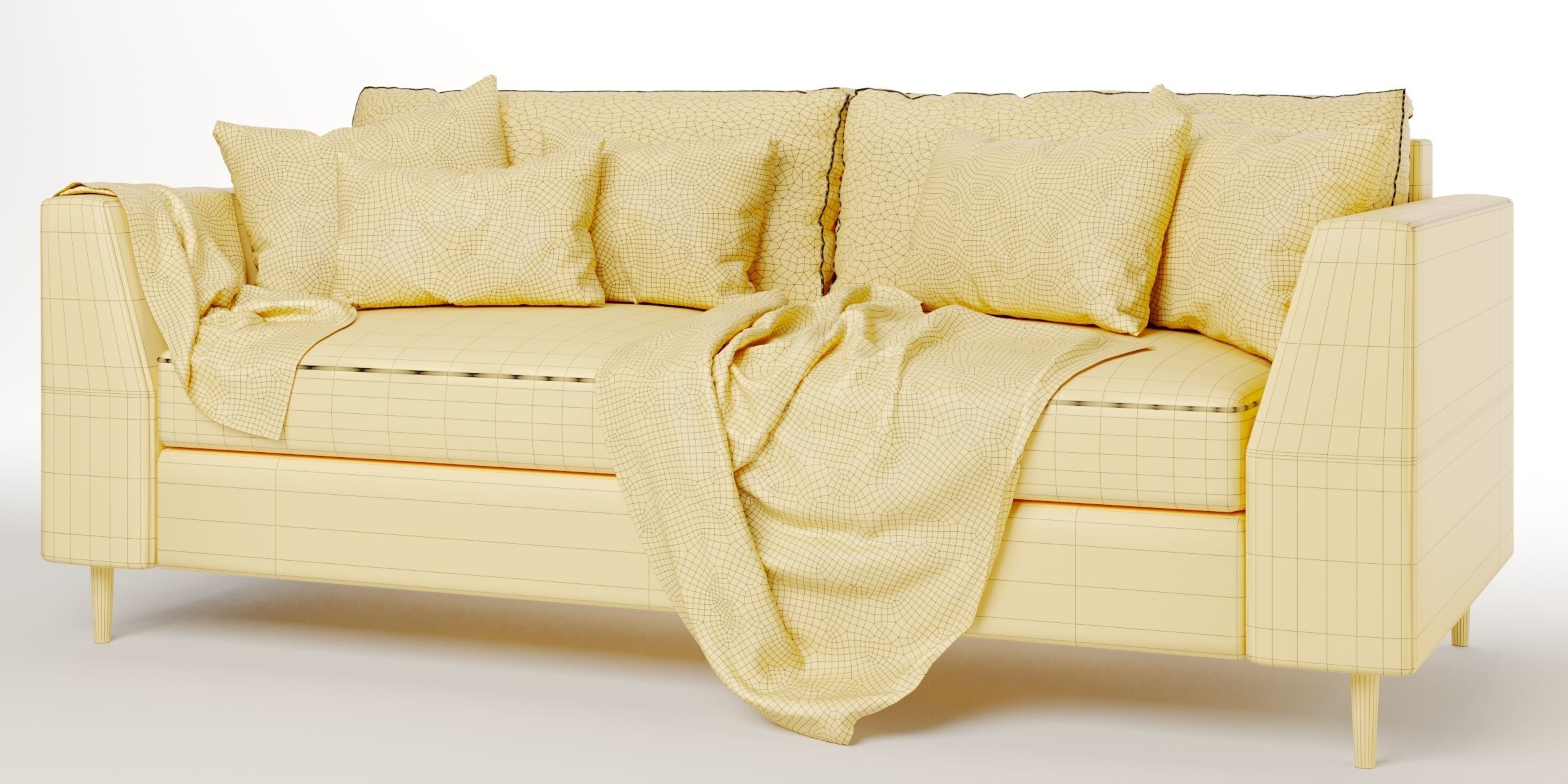 mila modern sofa 3D model | CGTrader