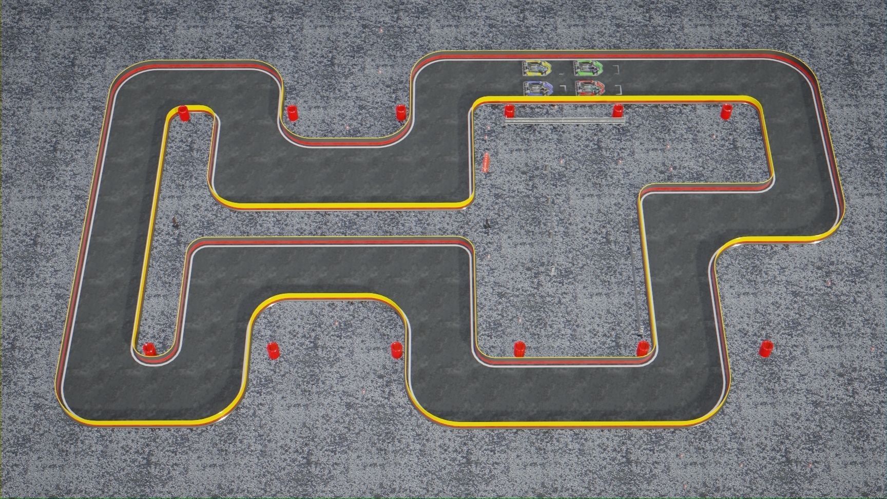 3D model Gokart Track RT VR / AR / low-poly | CGTrader