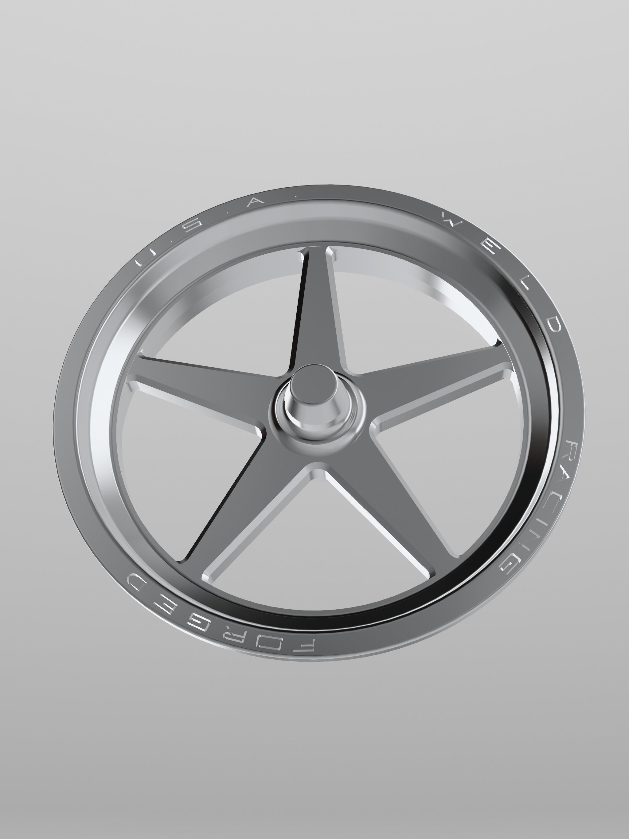 Drag Wheel COMBO Front Weld Aluma Star 17inch spindle 3D model 3D ...