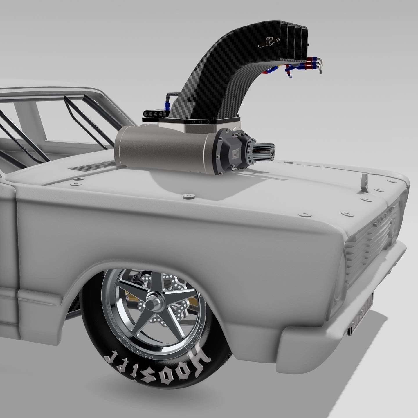 Drag Wheel COMBO Front Weld Aluma Star 17inch spindle 3D model 3D ...