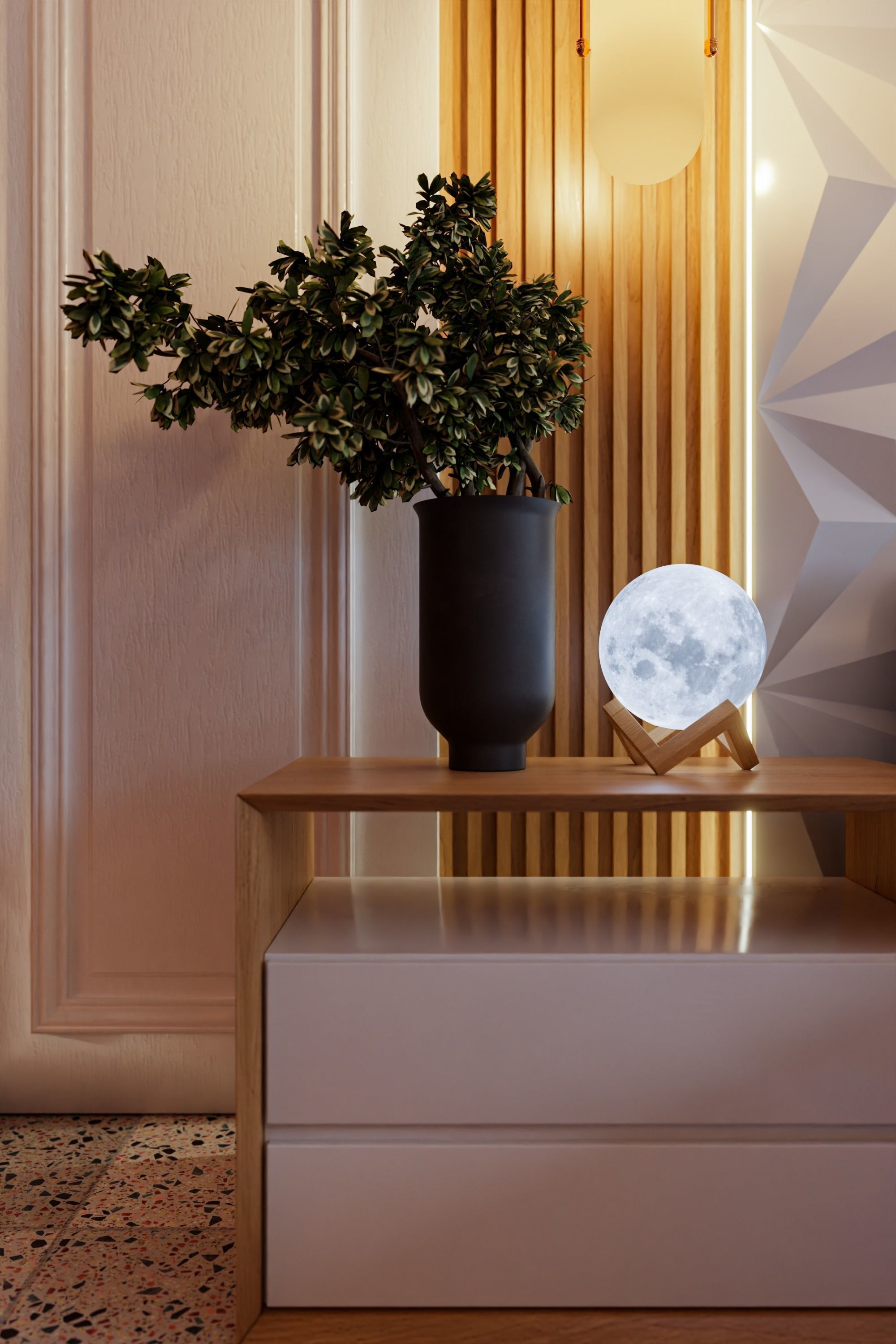 Modern interior scene Bedroom Luxury Design Blender Cycles 3D model ...