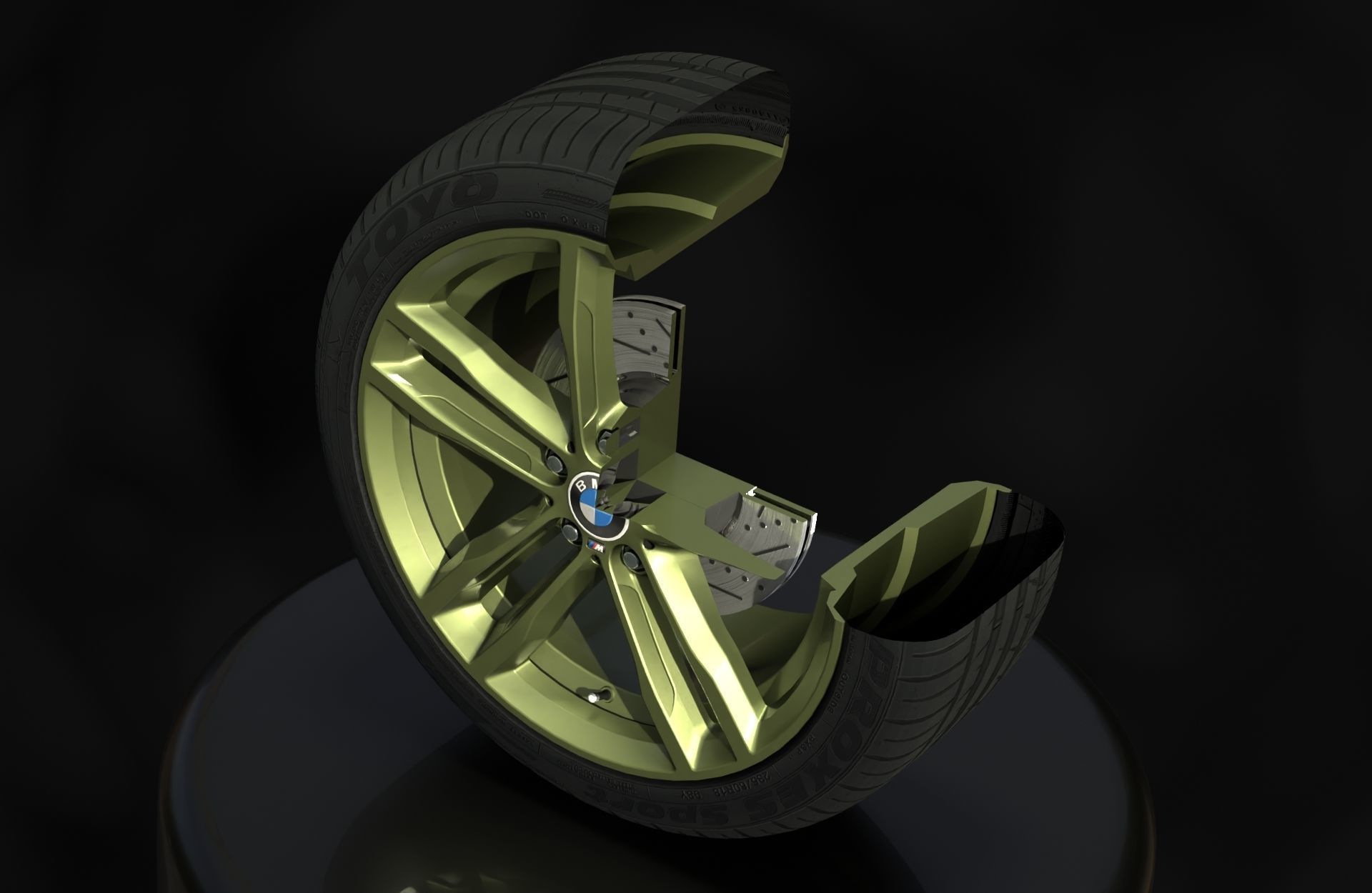 3D model 407M Sport - Wheels - Game Ready - Fully Textured with ...